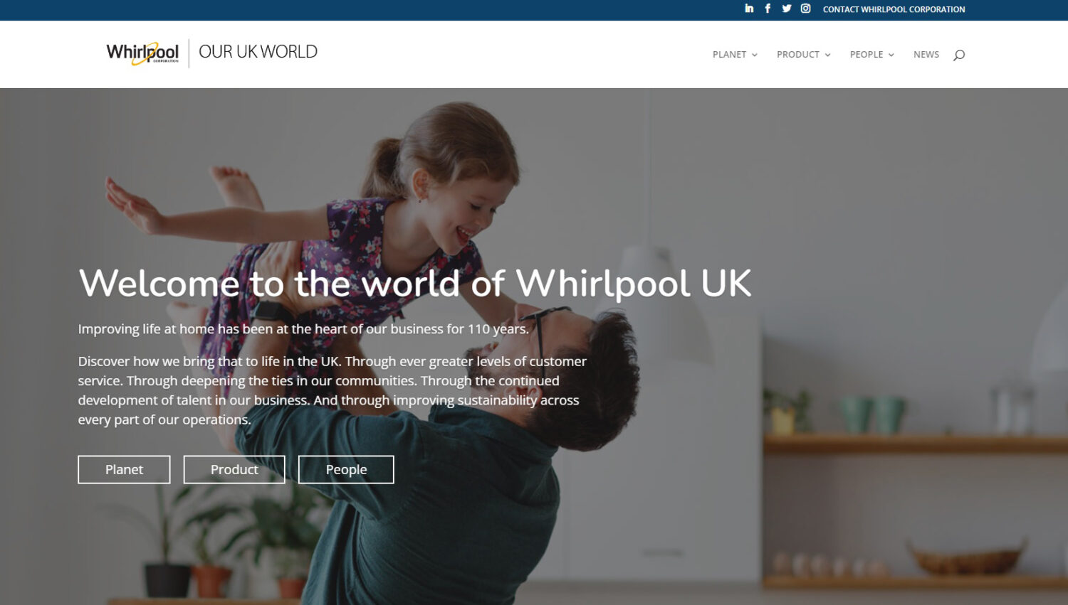 New Whirlpool World website launched all about the company’s ongoing ...